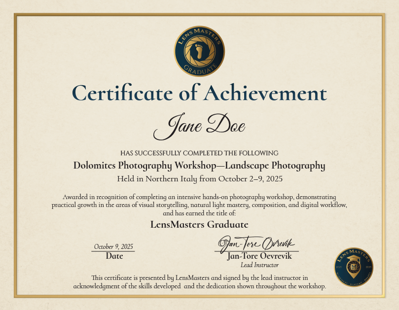 About LensMasters – Inspiring the Next Generation of Photographers
